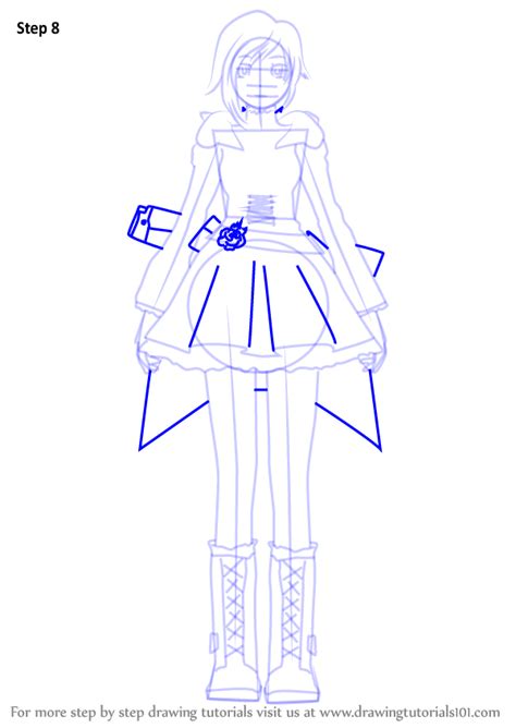How To Draw Ruby Rose From RWBY RWBY Step By Step DrawingTutorials Com