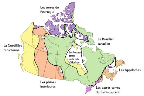 Régions Physiographiques Lencyclopédie Canadienne