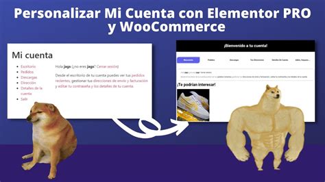 Personalizar Mi Cuenta Woocommerce Y Elementor Pro Mi Wordpress
