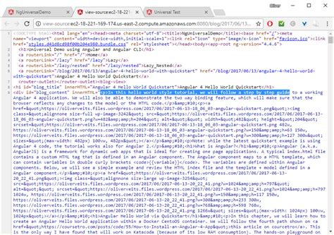 Angular Universal Docker Example Angular 4 Universal Cli