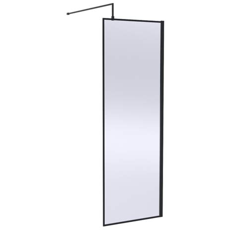 Hudson Reed 700mm Framed Wetroom Screen With Support Bar Wrsf070