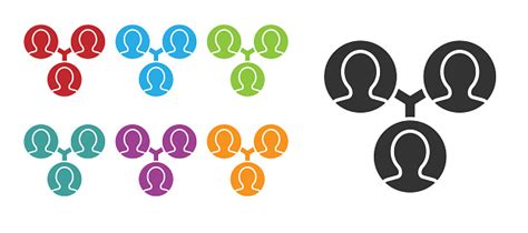 흰색 배경에 격리된 블랙 프로젝트 팀 베이스 아이콘입니다 비즈니스 분석 및 계획 컨설팅 팀 워크 프로젝트 관리 다채로운 아이콘을