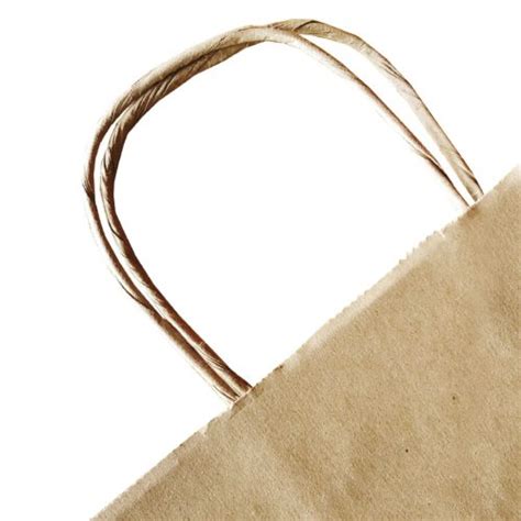 50 Bolsas De Papel Kraft Con Asa Torcida 25 5x13x34 EMPACK