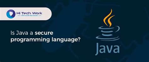 Is Java A Secure Programming Language Hitech