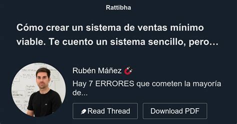 Cómo crear un sistema de ventas mínimo viable Te cuento un sistema