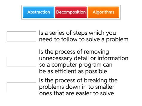 Unit 1 Algorithms And Programming Match Up