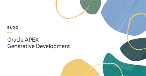 Oracle Apex Generative Development Apex