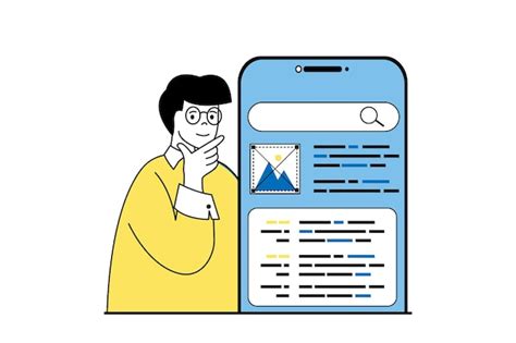 Premium Vector App Development Concept With People Scene In Flat Web Design Man Programming