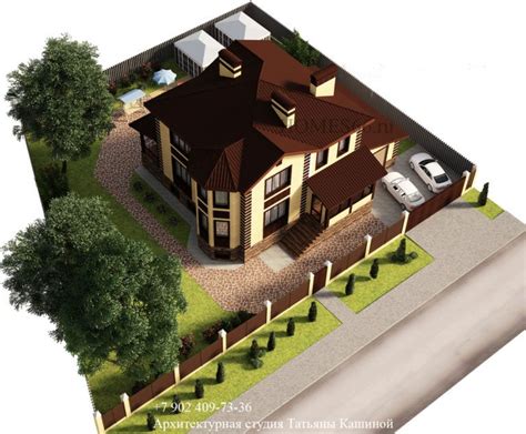 Проект дома с эркером в Верхней Пышме вид сверху Home Design Plans