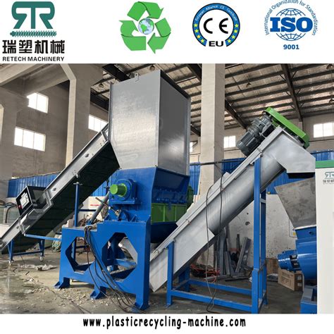 2023 Retech Hot Sale Pp Pe Hdpe Ldpe Lldpe Waste Plastic Crushing