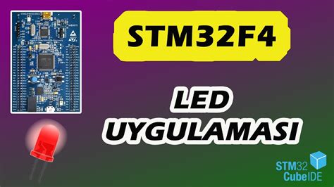 Stm32f4 Ile Led Blinking Uygulaması Youtube