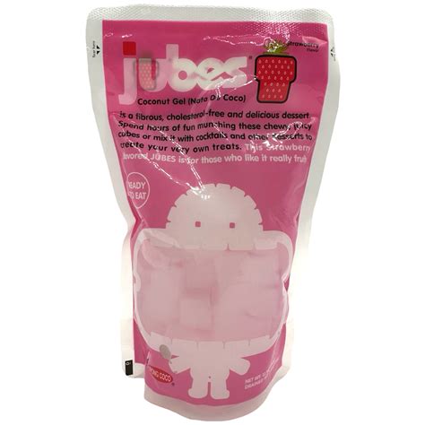 Jubes Coconut Gel Nata De Coco Strawberry 360 G Sukli