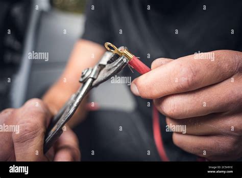 Attaching The Cable Hi Res Stock Photography And Images Alamy