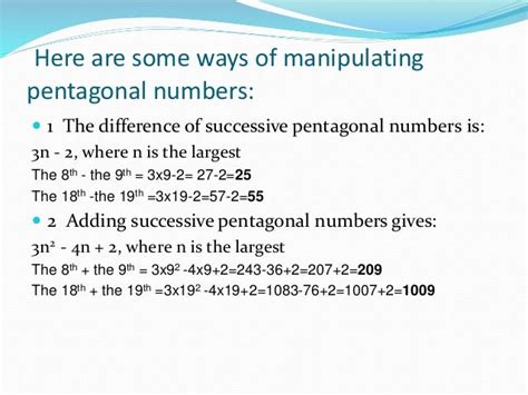 Pentagonal Numbers