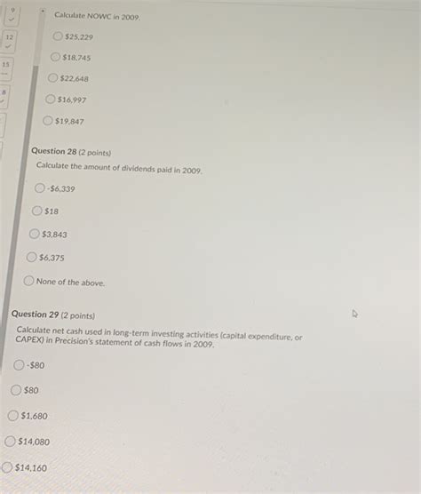 Calculate NOWC In Chegg Com