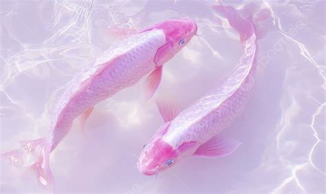 맑은 물에서 헤엄치는 핑크 잉어 물고기 잉어 물고기 분홍색 수영 배경 일러스트 및 사진 무료 다운로드 Pngtree