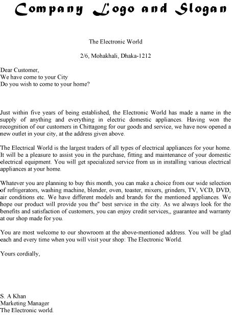 Circular Letter Sample Format Example Template