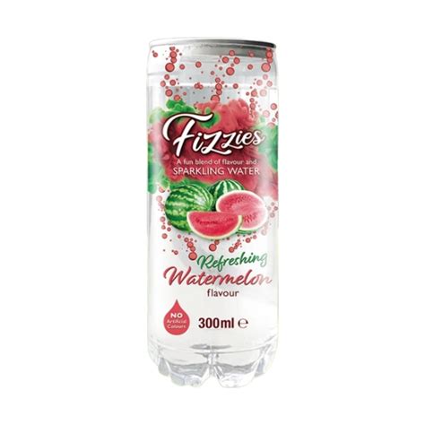 Fizzies Sparkling Water Refreshing Watermelon Flavour 300ml Superb Hyper