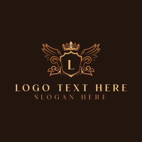Crown Shield Wing Logo Brandcrowd Logo Maker