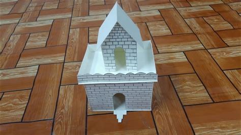 Peper Craft With Mini Card Modern House Five Minutes House Making