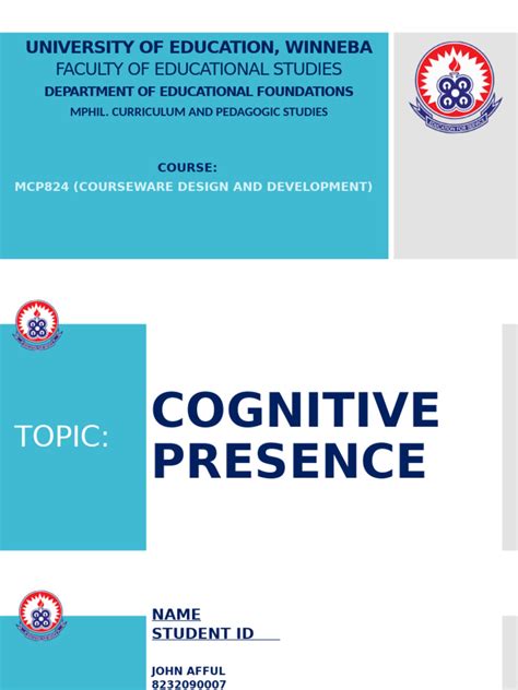 Cognitive Presence Grp Courseware Design Pdf Learning Educational Technology