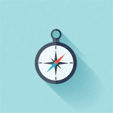 Premium Vector Compass Flat Icon Vector Illustration