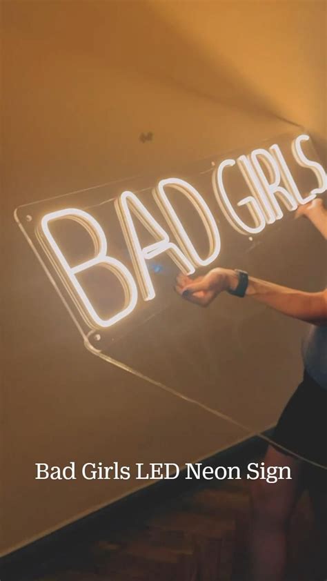 Bad Girls Led Neon Sign In 2022 Neon Signs Led Neon Signs Bad Girl