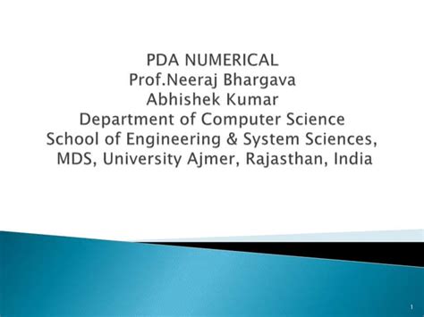 Pda Numerical Pptx