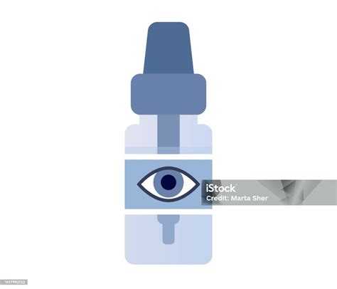 점안액 병 아이콘입니다 안과 개념 시력 치료 피펫 기호 벡터 플랫 일러스트 레이 션 개념에 대한 스톡 벡터 아트 및 기타 이미지 개념 건강 모니터링 건강 진단