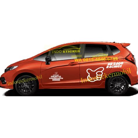 Jual Stiker Sticker Mobil Honda Racing Sticker Honda Brio Jazz Honda