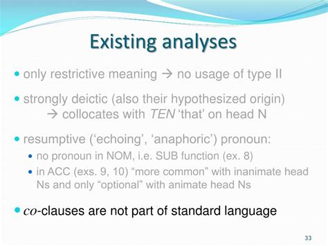 Ppt Slavic Relative Clauses The Case Of Absolutive Relativization