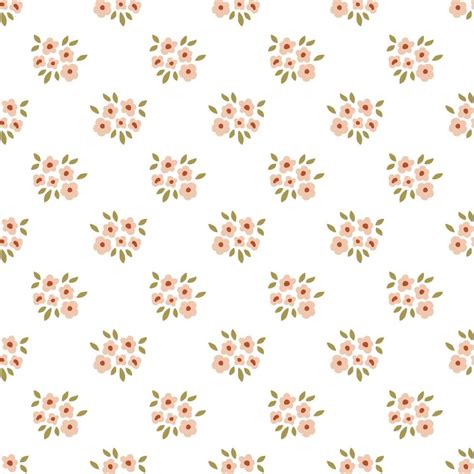 Small Flower Wallpaper Pattern Sticker Seamless Floral Pattern