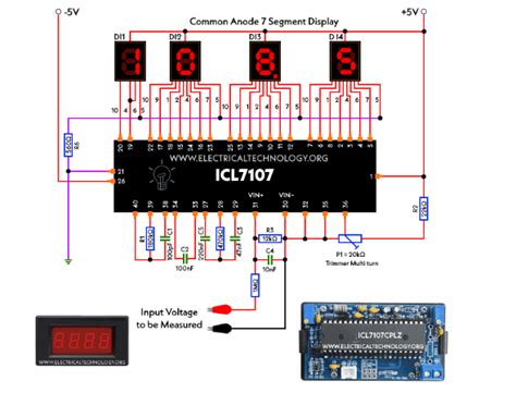 Icl7135数字电压表制作，基于icl7107的数字电压表 电子发烧友网