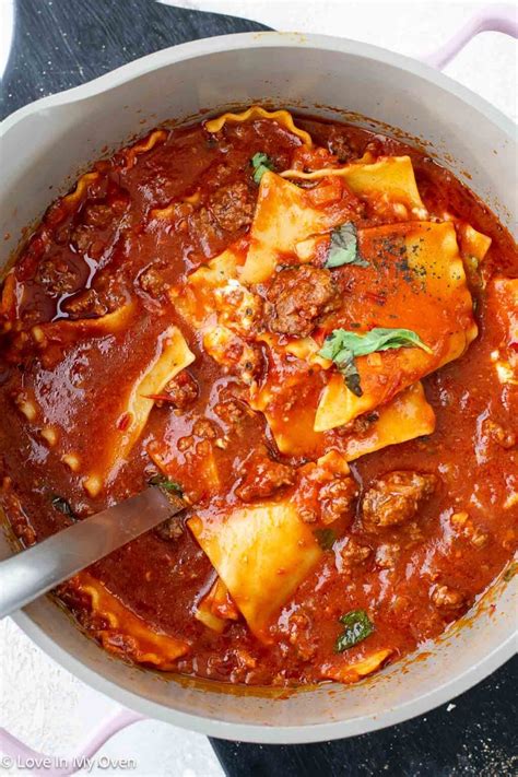 Beef Lasagna Soup Love In My Oven