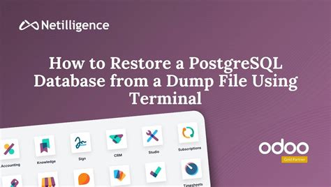 How To Restore A Postgresql Database From A Dump File Using Terminal