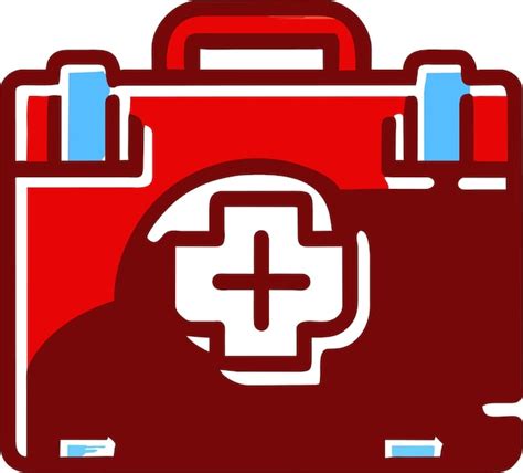 Boîte De Trousse De Premiers Soins Ou Icône De Premiers Secours