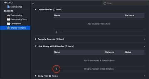 Creating A Shared Unit Test Utils Library With Xcode