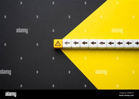 Face A Warning Run Into An Obstacle Blocking The Further Course Of