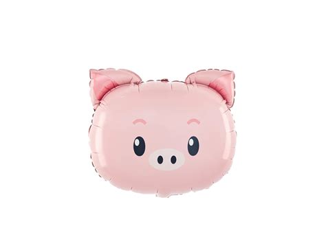 Balon foliowy Świnka 56 x 52 cm 1 szt Dobra Cena Sklep Online