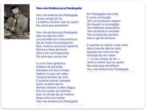 Vou Me Embora Pra Pasárgada Youtube