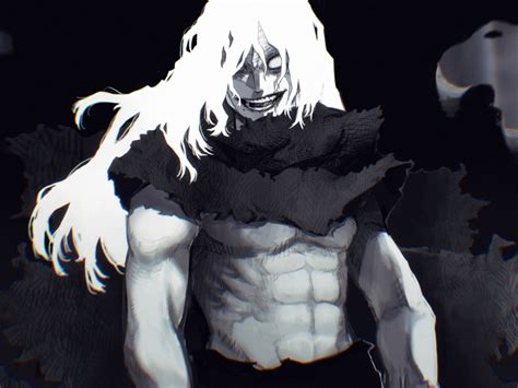 X K Tomura Shigaraki My Hero Academia Cool Monochrome Art