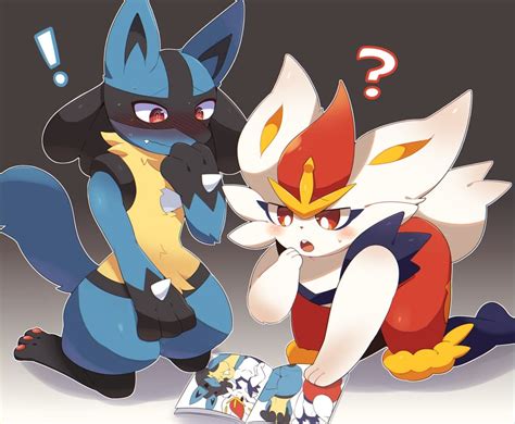 Lucario And Cinderace Pokemon Drawn By Subaru Danbooru