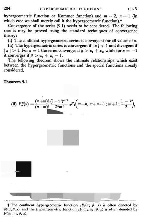 Solved 204hypergeometric Functionsch 9hypergeometric