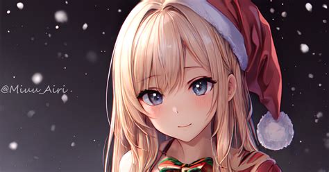 サンタコス 金髪のお姉さん（サンタ衣装） 美羽あいりのイラスト Pixiv