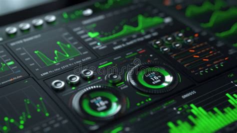 A Sophisticated Dashboard Is Showcasing Various Analytics And Metrics
