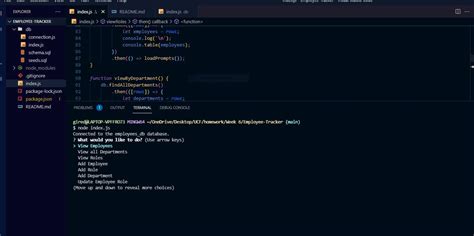 GitHub Sgfiles Employee Tracker