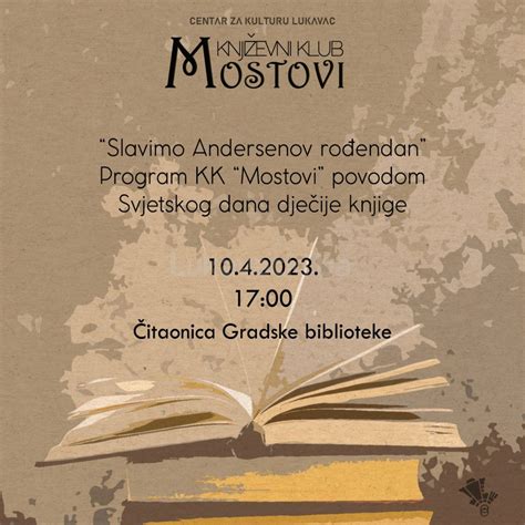 „slavimo Andersenov Rođendan” Program Povodom Međunarodnog Dana