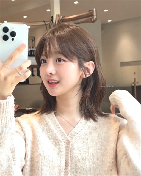 모어온 본점 서재웅 단발펌 중단발펌 퍼스널단발 Woongmoreon 당신만의 분위기를 만들어드릴게요☘️ 중단