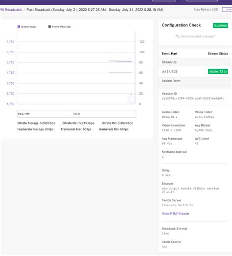 GStreamer Encoder Not Applying Saved Bitrate While Streaming Issue 78 Fzwoch Obs Gstreamer