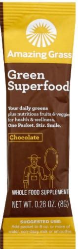 Amazing Grass Green Superfood Chocolate Drink Powder 028 Oz Qfc
